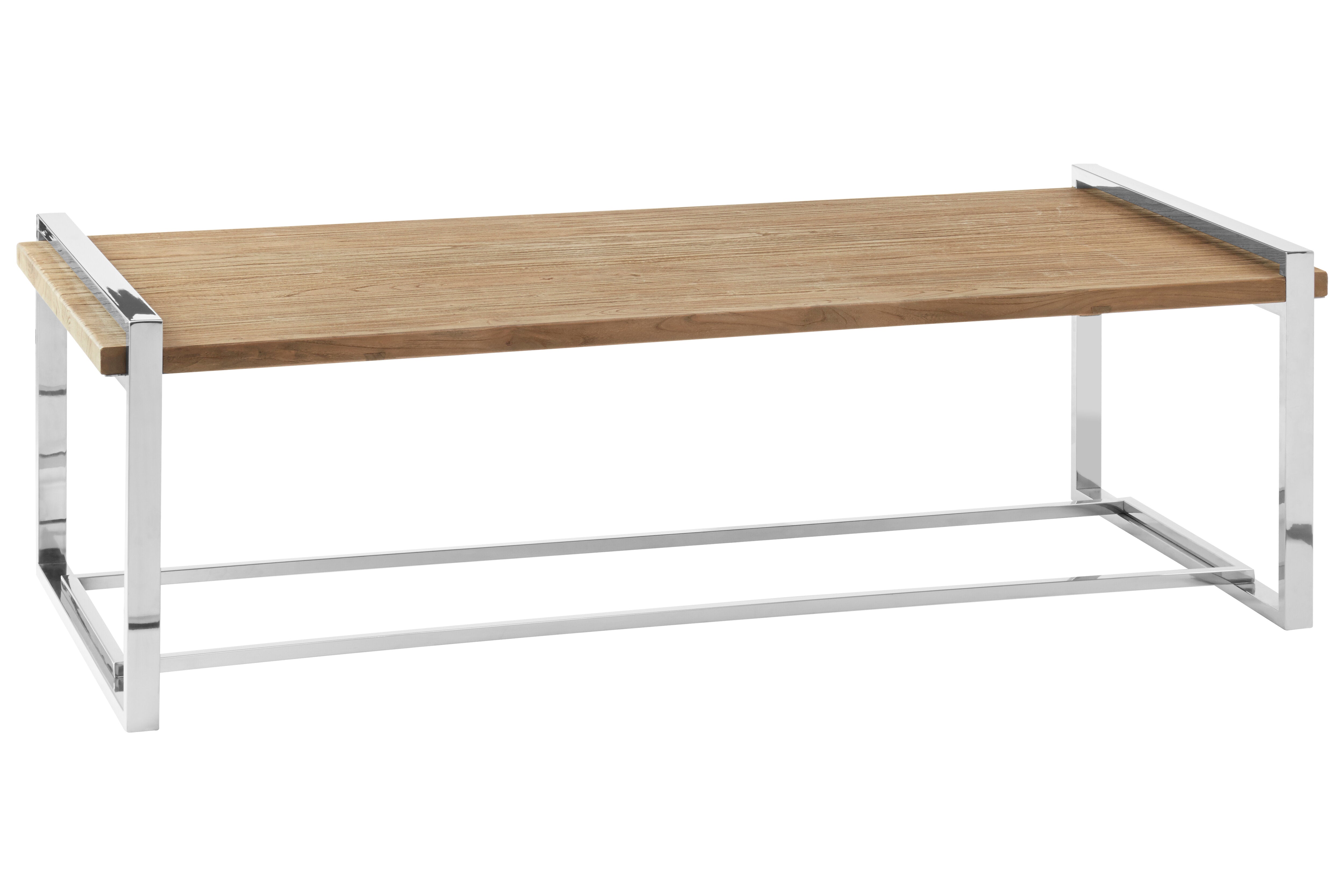 Alba Coffee Table Eco Elm Wood With Steel Legs – Stroma Interiors
