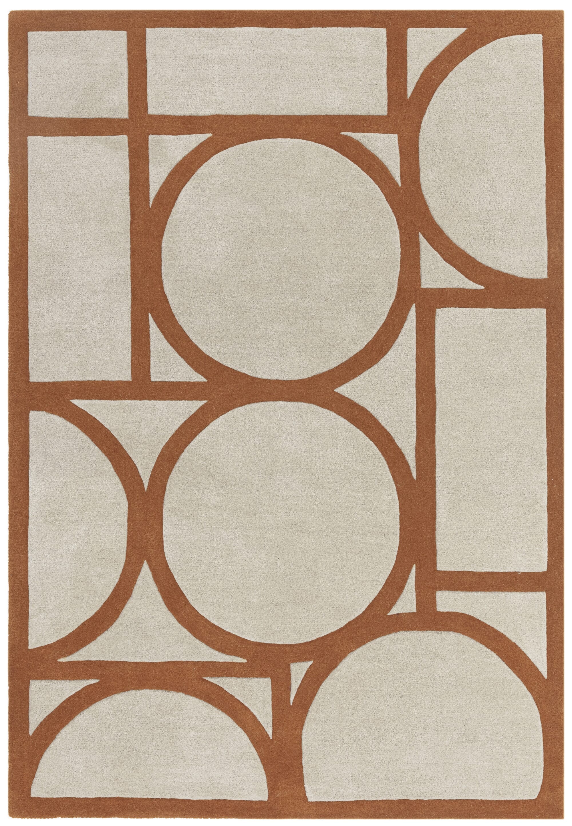 Victoria Rust Wool Rug 100 Wool Pile Height 8 to 12mm – Stroma Interiors